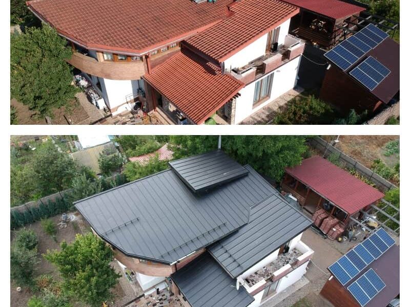 Constructie Acoperis Casa Din Tabla Faltuita Baci, Cluj